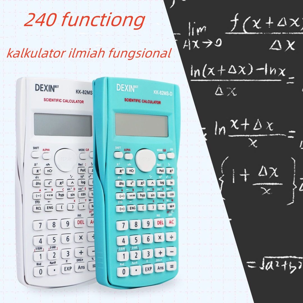 Jual kalkulator scientific 240 fungsi dengan berbagai warna pilihan ...