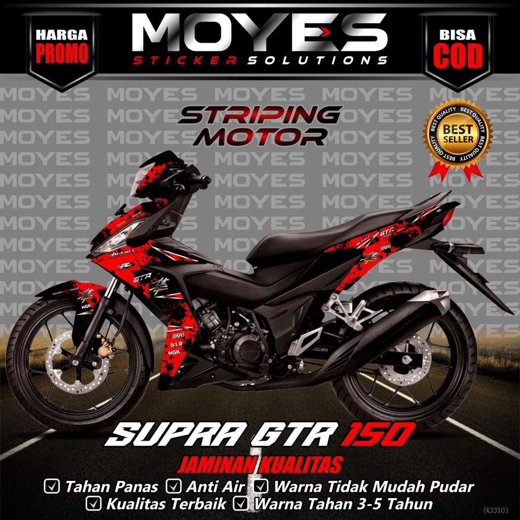 Jual Striping Motor Supra Gtr 150 List Variasi Corak Hayabusa Jepang ...