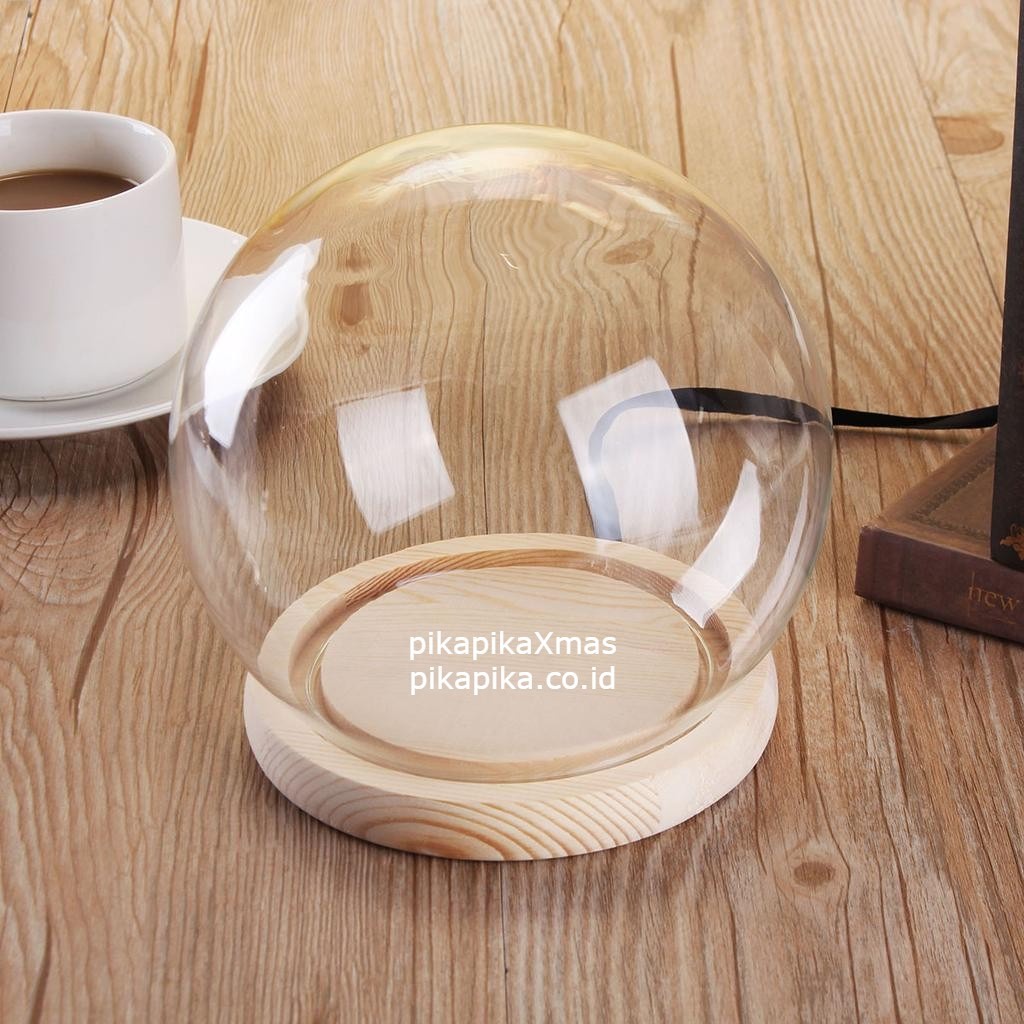 Jual Glass Dome Kaca /dekorasi bunga kering kubah | Shopee Indonesia