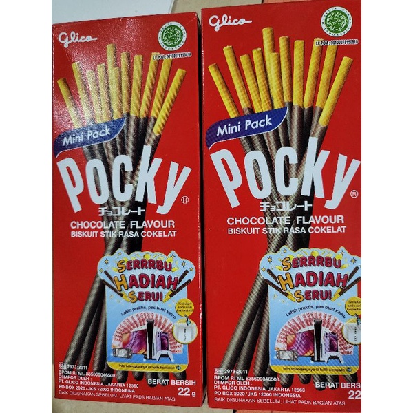 Jual pocky glico biskuit stik rasa coklat strawberry 22g | Shopee Indonesia