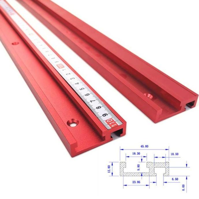 Jual Miter Track Table Saw 400Mm T-Track T-Slot Table Saw Router ...