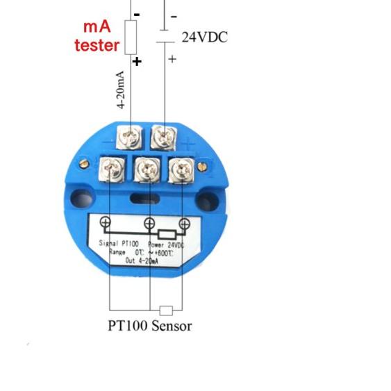 Jual RTD PT100 PT-100 Temperature Transmitter 0-200 C Output 4-20mA 24VDC | Shopee Indonesia