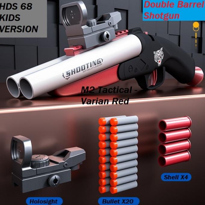 Jual Hds 68 Double Barrel Shotgun Shell Ejection Dart Blaster Kid ...