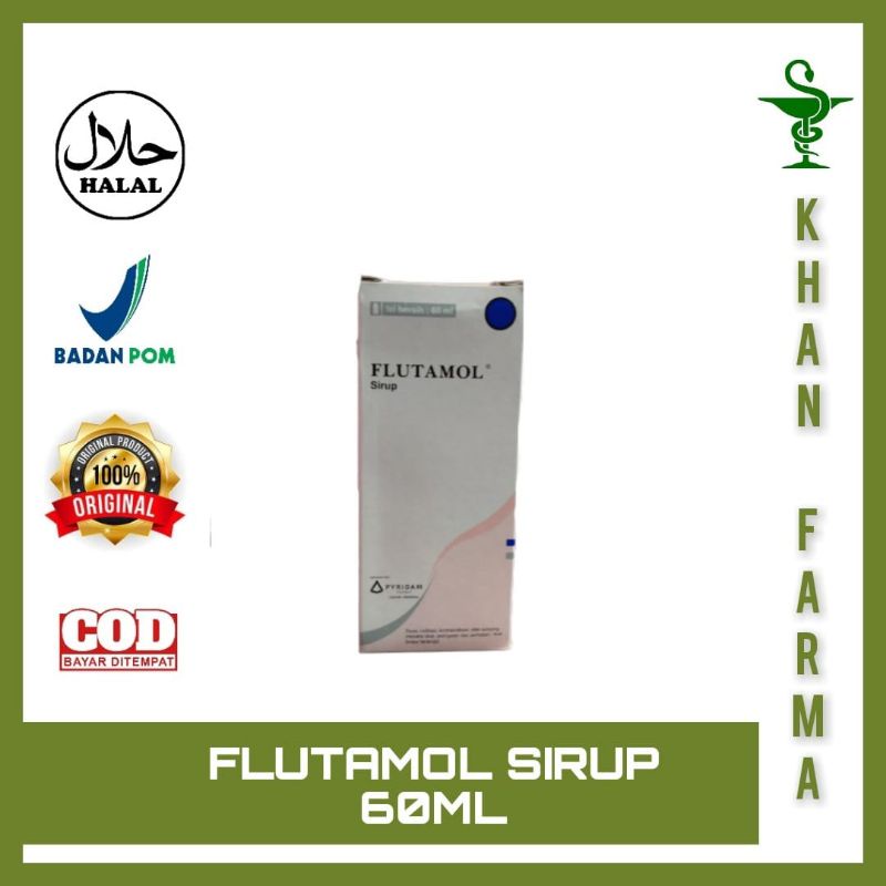 Jual FLUTAMOL SIRUP 60 ML OBAT BATUK FLU PILEK DAN BERSIN ANAK DEWASA ...