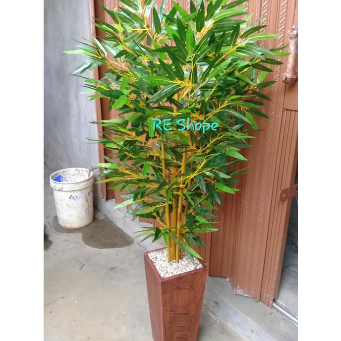 Jual Pohon Bambu Plastik Bunga Hias 120 cm Standar | Shopee Indonesia