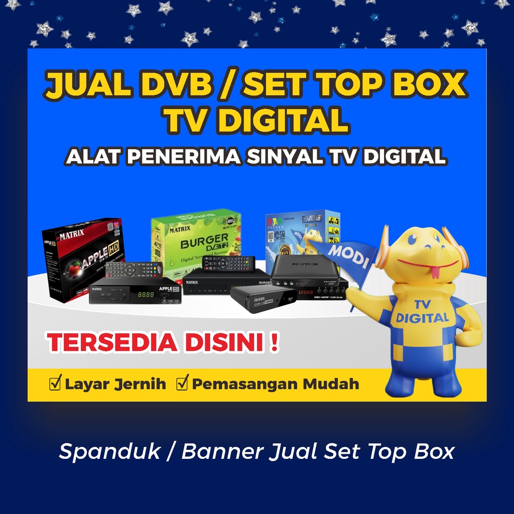 Jual Spanduk / Banner Jual DVB STB Tv Digital | Shopee Indonesia