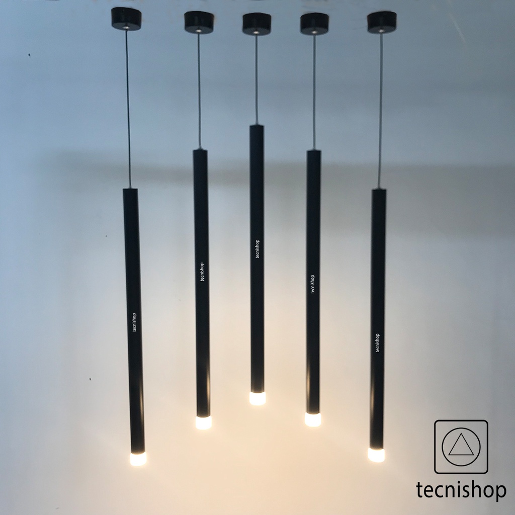 Jual Lampu Gantung Hias LED Tabung Modern Pendant Light Black harga1PCS ...