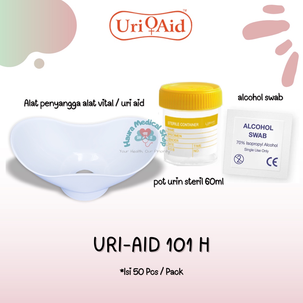 Jual Uri Aid Urine Collection Device Kit / Alat Ambil Sample Urin isi ...