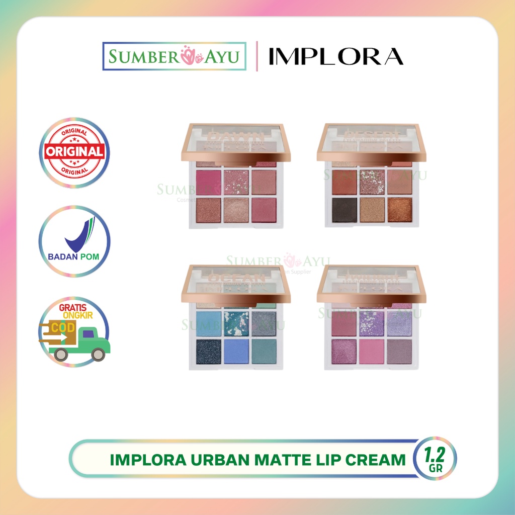 Jual SUMBER AYU Implora Eyeshadow Palette | Shopee Indonesia
