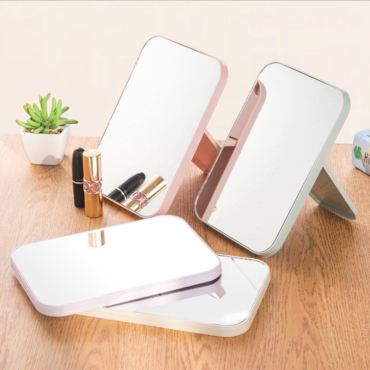 Jual Kaca Rias Make Up Beauty Mirror Cermin Lipat Persegi Portable ...