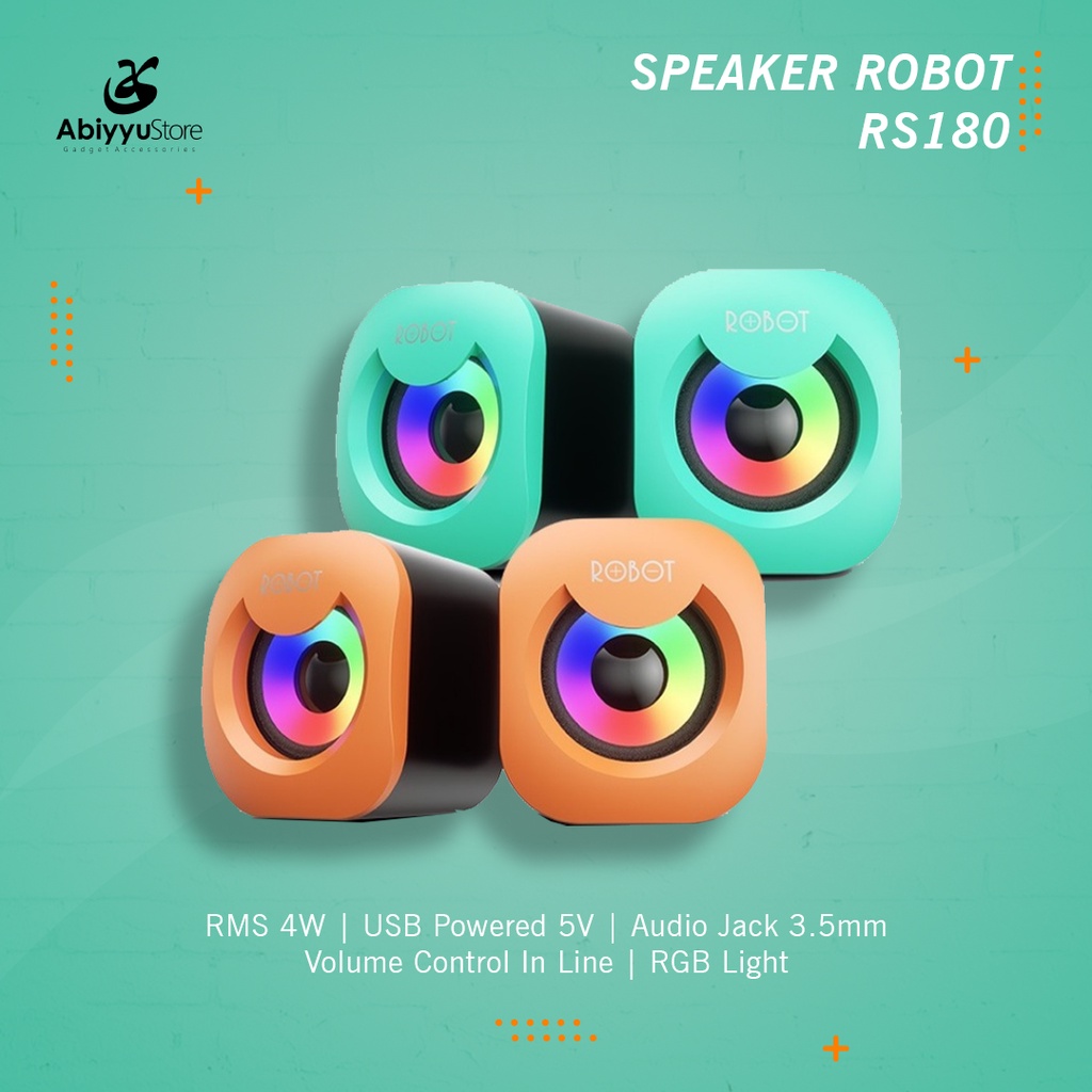 Jual Speaker Komputer Robot RS180 Gaming Speaker PC Laptop HP | Shopee ...