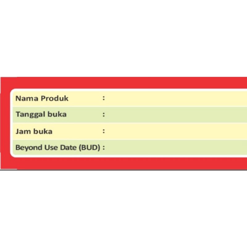 Jual Stiker Untuk Label BUD Beyond Use Date kecil | Shopee Indonesia