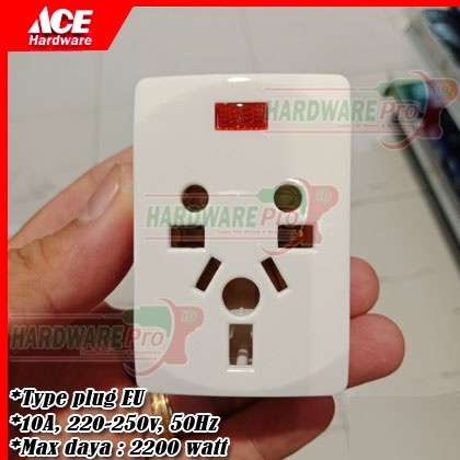 Jual Stop Kontak Steker T Colokan T Universal Travel Adaptor Multi 2 ...