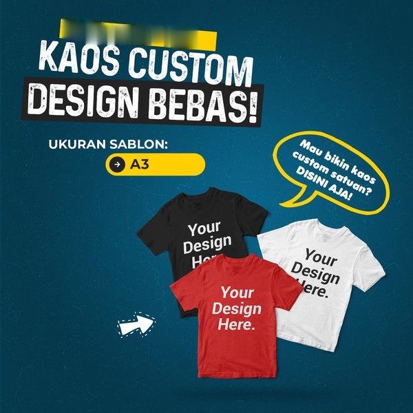 Jual Kaos Sablon Custom DTF Full Color Desain Sablon DTF Satuan Hardlist | Shopee Indonesia