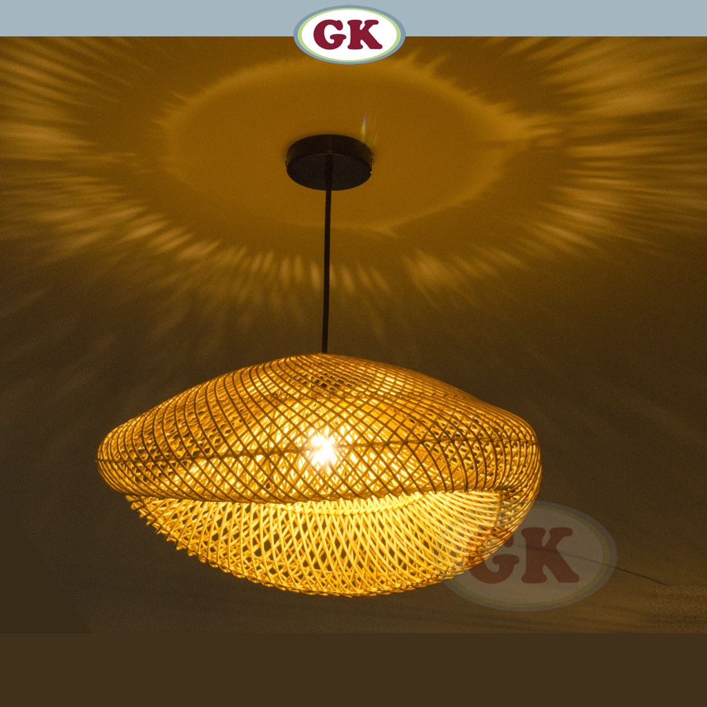 Jual Kap Lampu Gantung Rotan BASIC 48 D50 - Handcrafted Rattan ...