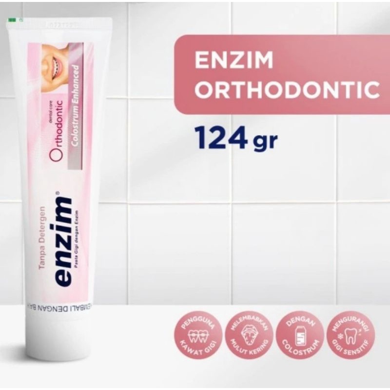 Jual ENZIM Pasta Gigi Orthodontic 124g / 100ml | Shopee Indonesia