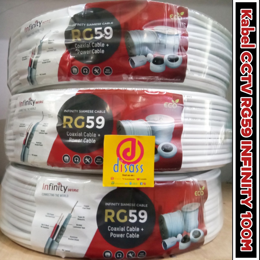 Jual KABEL CCTV RG59 INFINITY 100M CABLE ROLL CCTV - DISASS JOGJA ...