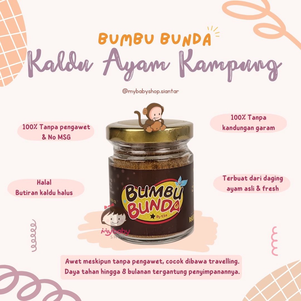 Jual Bumbu Bunda BPOM Kaldu MPASI / Kaldu Non Gula Garam MSG / Ayam ...