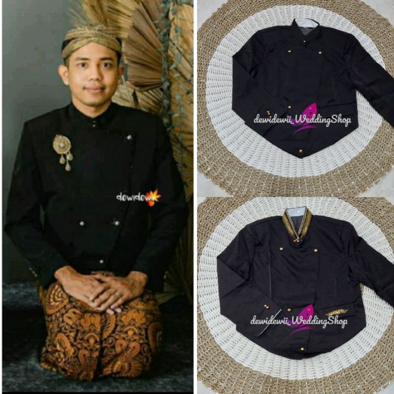 Jual Beskap Solo / Beskap Manggolo / Beskap Among tamu - Warna Hitam ...