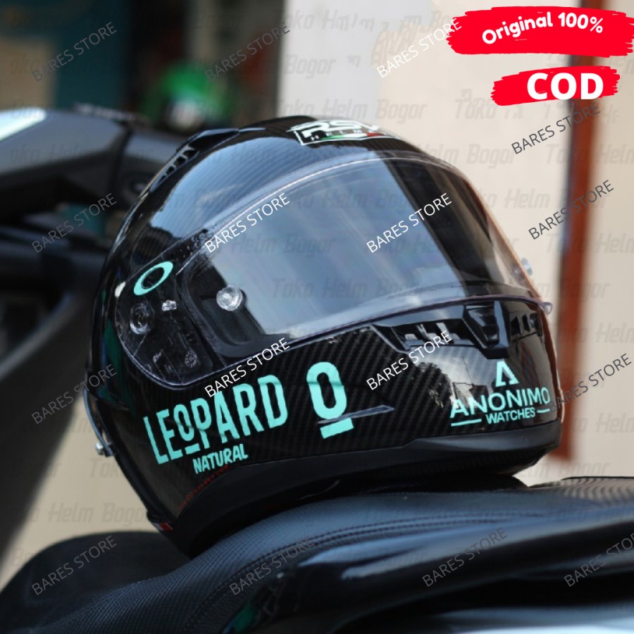 Jual HelmFull Face RSV FF500 Carbon Paket Ganteng Visor Clear Spoiler ...