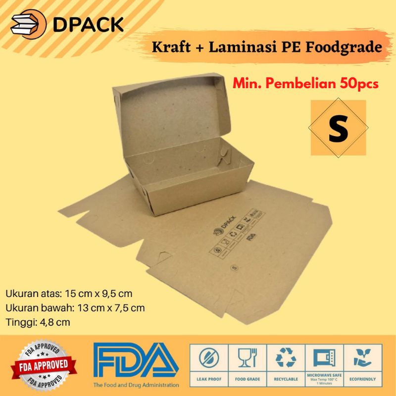 Jual Lunch Box Lembaran Ukuran S | Selip | Lipat Sendiri | Shopee Indonesia