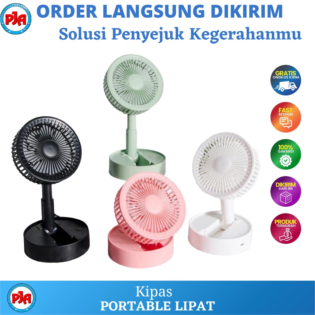 Jual Kipas Angin Portable Genggam Fan Stand USB Mini Lipat Cas | Shopee ...