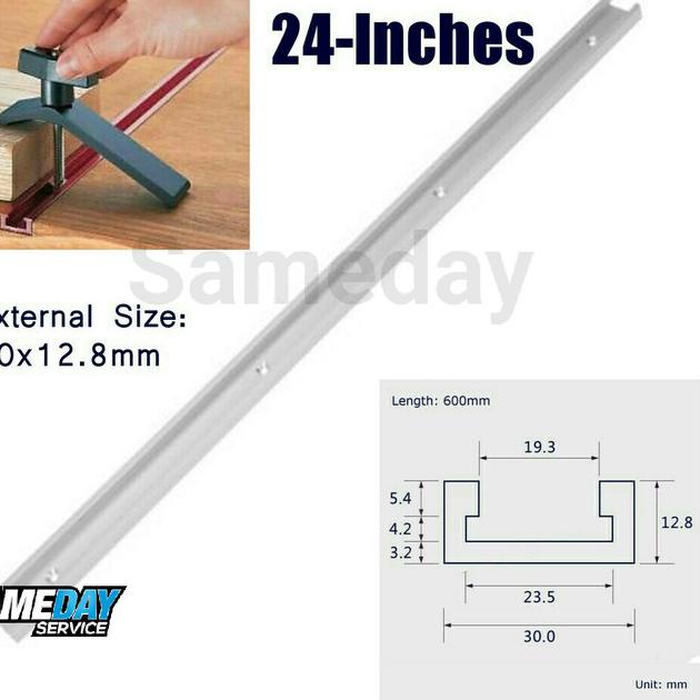 Jual Miter Track 600mm T-track T-slot Table saw T Track Table Router Ji ...