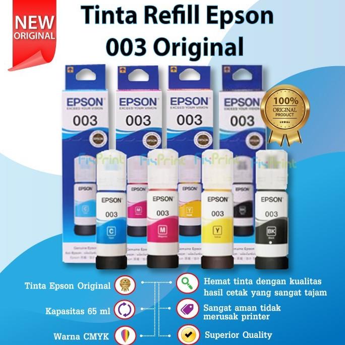 Jual Tinta Epson 003 Printer EcoTank L1210 L3210 L3101 L3110 L3150 ...