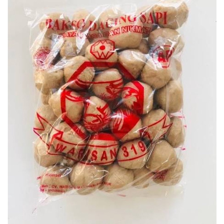 Jual BAKSO DAGING SAPI WARISAN 319 AB ISI 50 PCS / PACK | Shopee Indonesia