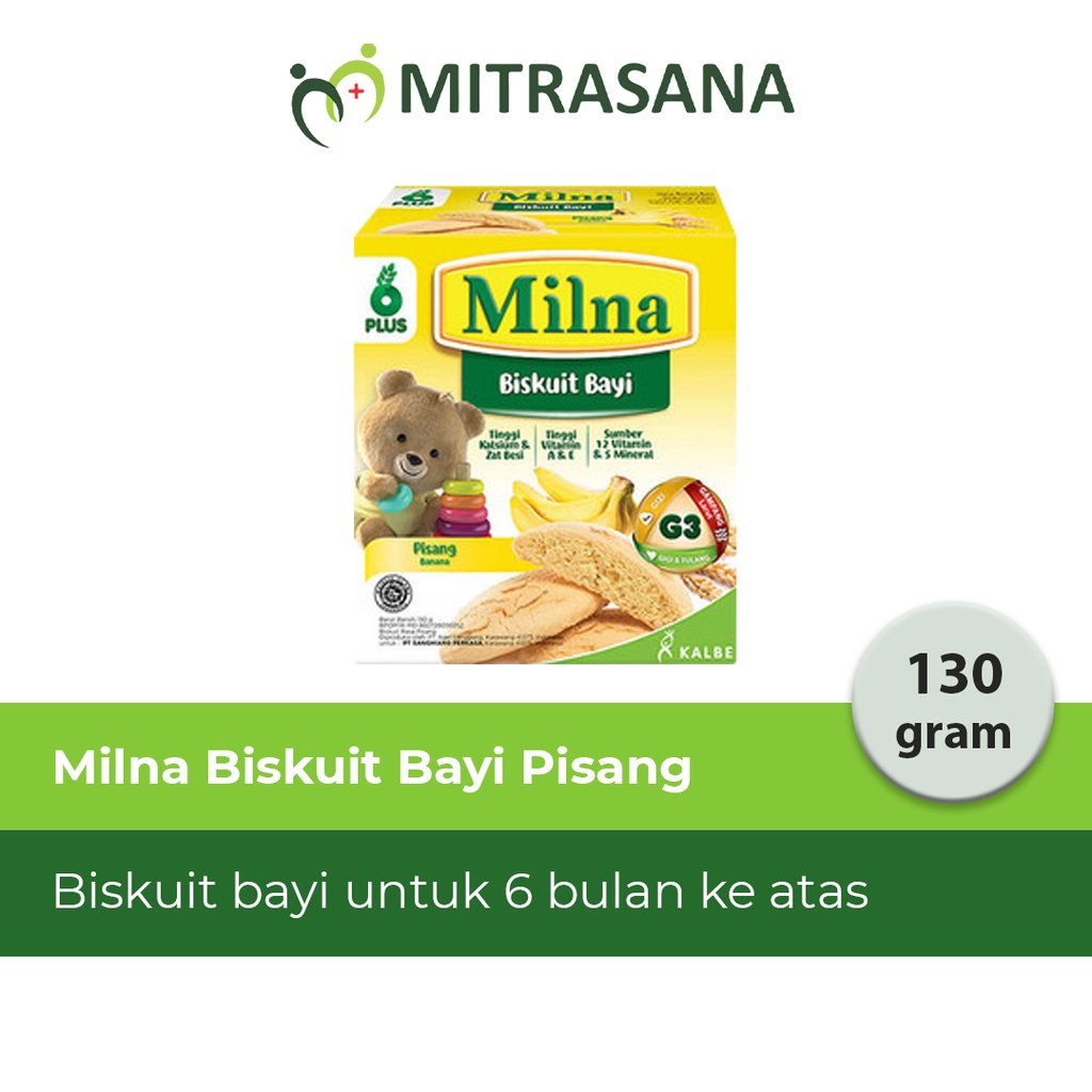 Jual MILNA BISKUIT ORIGINAL 130 GR | PISANG 130 GR | BERAS MERAH 130 GR ...