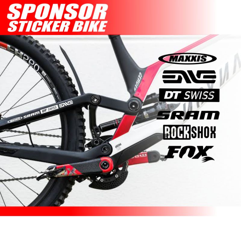 Jual sticker cutting sepeda MTB sponsor brand | Shopee Indonesia