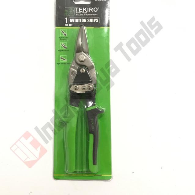 Jual TEKIRO Aviation Snip 10 Inch - Gunting Baja Ringan Lurus Hollow ...