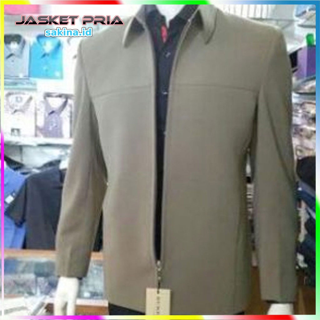 Jual Jaket Semi Jas Premium Jumbo Remaja Dewasa Variasi Satu Warna ...