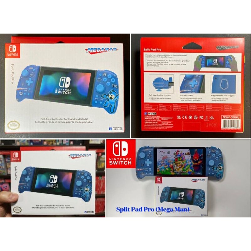 Jual Hori Split Pad Pro Megaman Edition Official Nintendo Controller ...