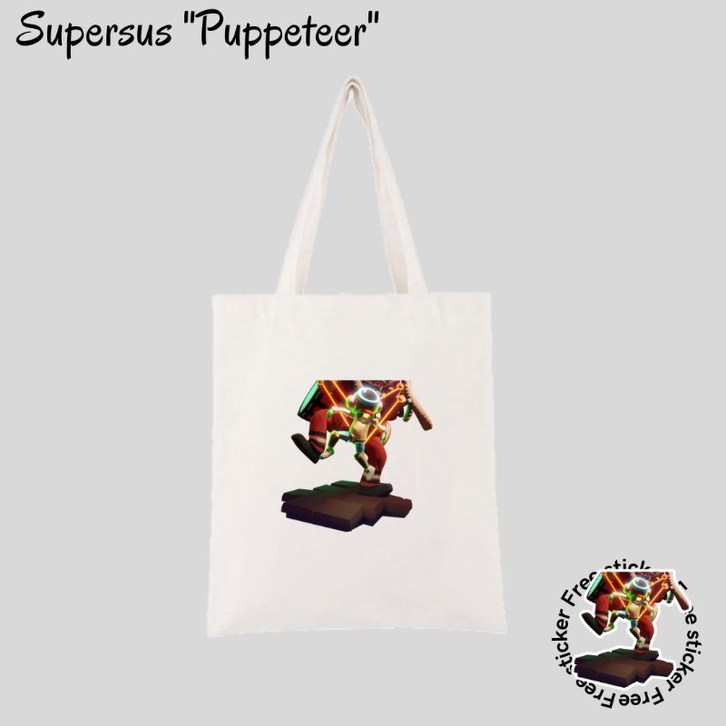 Jual TOTE BAG SUPERSUS "Puppeteer" FREE STICKER | Shopee Indonesia