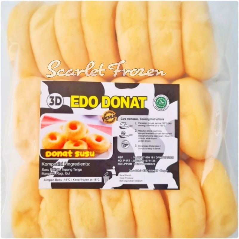 Jual Donut Susu 3D Frozen Donut Edo Donat 20 pcs | Shopee Indonesia