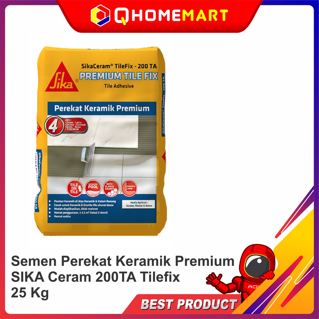 Jual Semen Perekat Keramik Premium SIKA Ceram 200TA Tilefix 25 Kg ...