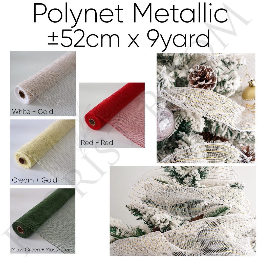 Jual Polynet Metallic - Flower Mesh | Shopee Indonesia