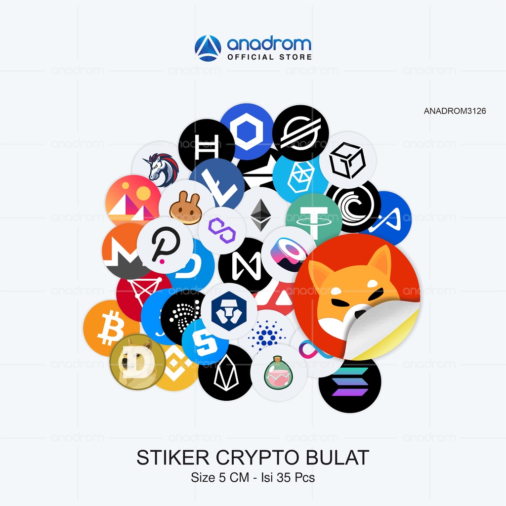 Jual Stiker Crypto Terpopuler I Size 5 Cm Isi 35 Pcs I Anadrom 3126 ...