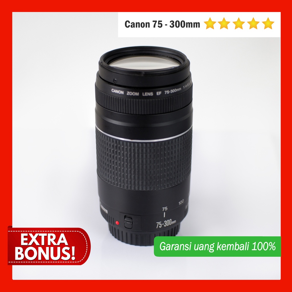 Jual Lensa Tele Canon 75-300mm F4 | Shopee Indonesia