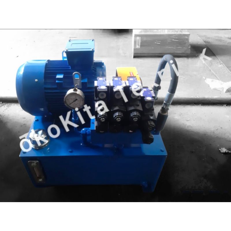 Jual POWER PACK HYDRAULIC 40 LITER ELECTRIK CONTROL 3 SOLENOID VALVE ...