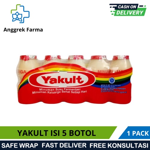 Jual YAKULT ISI 5 BOTOL/MINUMAN PROBIOTIK/MENJAGA KESEHATAN USUS ...
