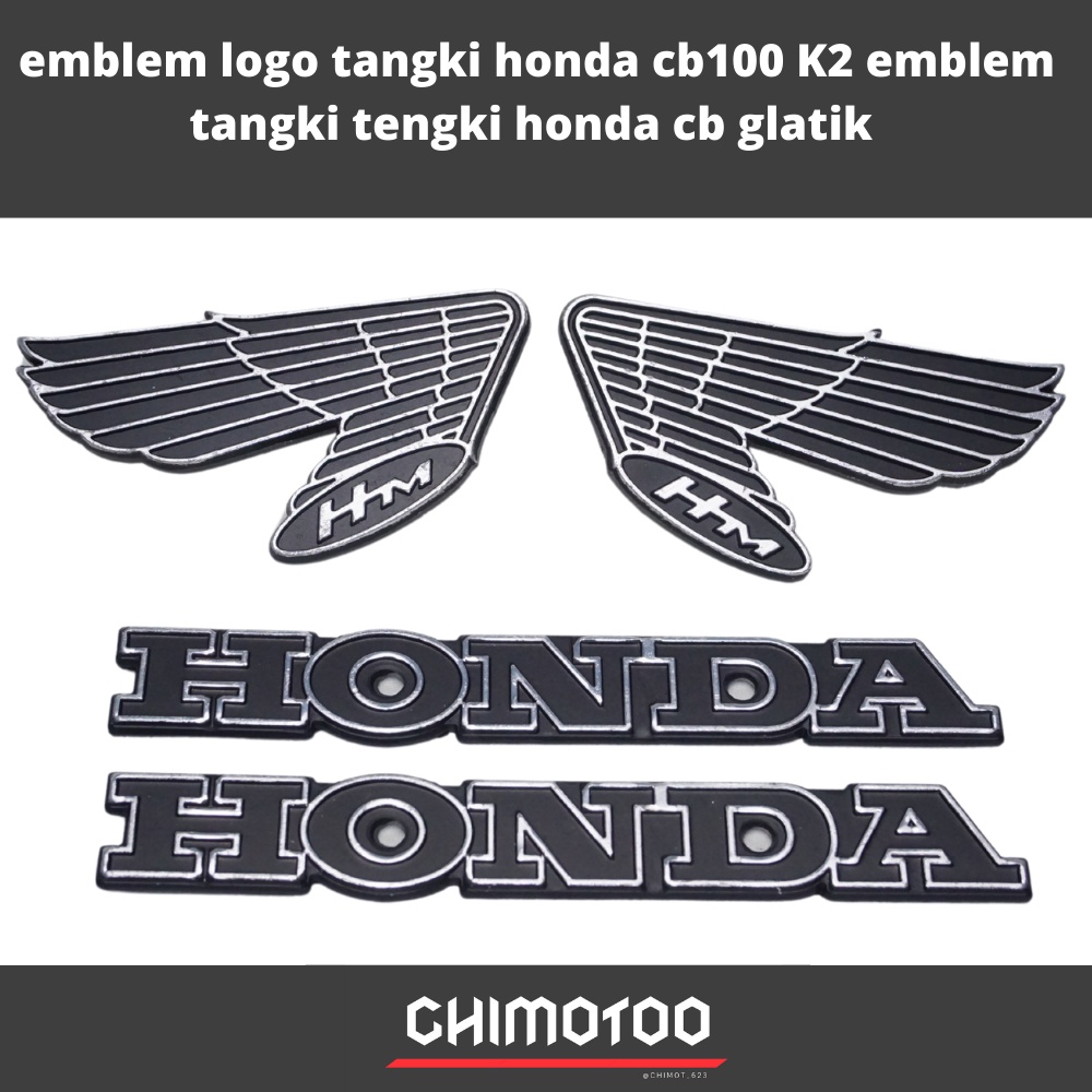 Jual Emblem Logo Tangki Honda Cb100 K2 Emblem Tangki Tengki Honda Cb ...
