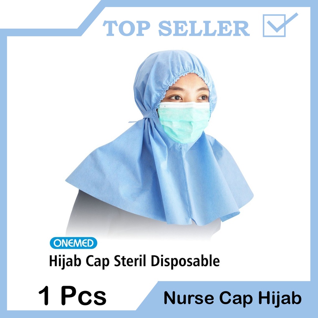 Jual Nurse Cap Hijab Steril Disposable Onemed Pcs | Shopee Indonesia