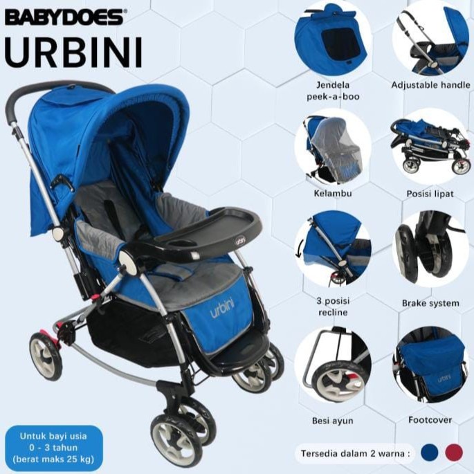 Jual Stroller Babydoes Urbini / Kereta Dorong Bayi | Shopee Indonesia