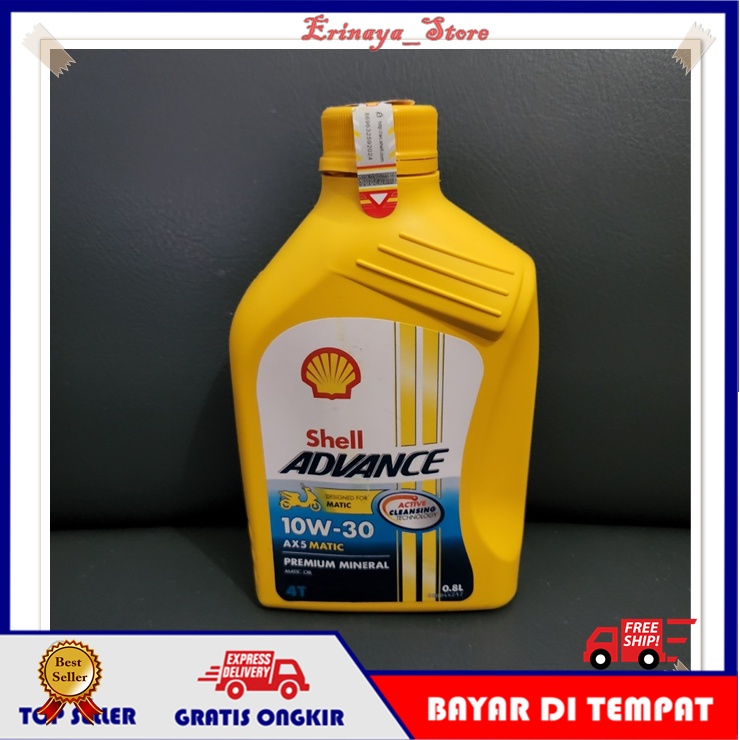 Jual ORIGINAL Oli Shell Advance AX5 Mesin Motor Matic Oil Scooter 10W ...