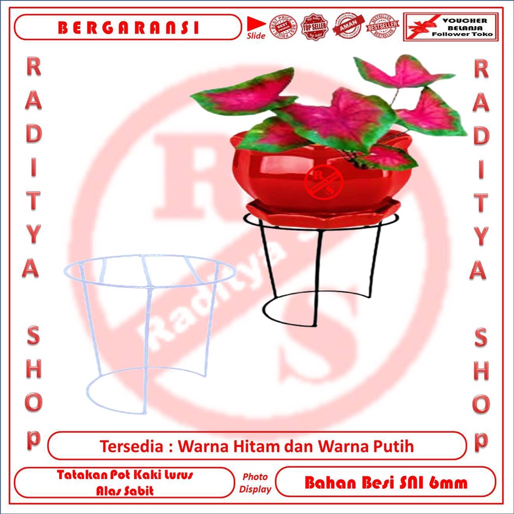 Jual Alas Duduk Vas Guci Keramik Dari Besi Ring Bunder Alas Sabit ...