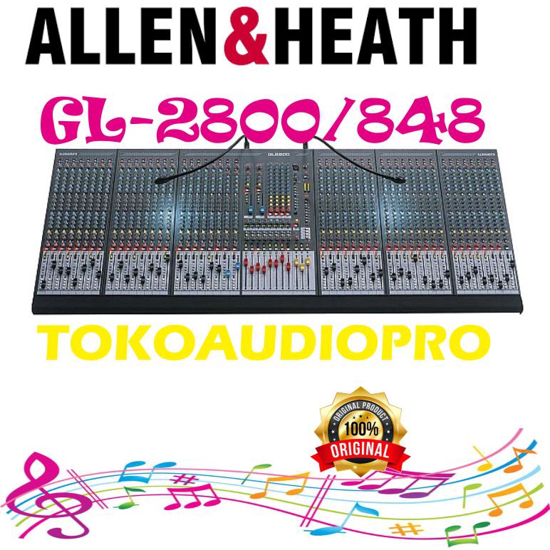 Jual Mixer Allen Heath GL2800-848 48-Channel Live Mixer Original ...