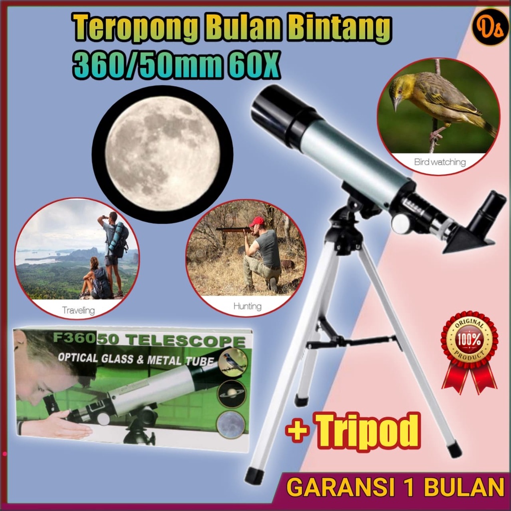 Jual PROMO Teleskop Astronomi Teropong Bulan Bintang Astronomical ...