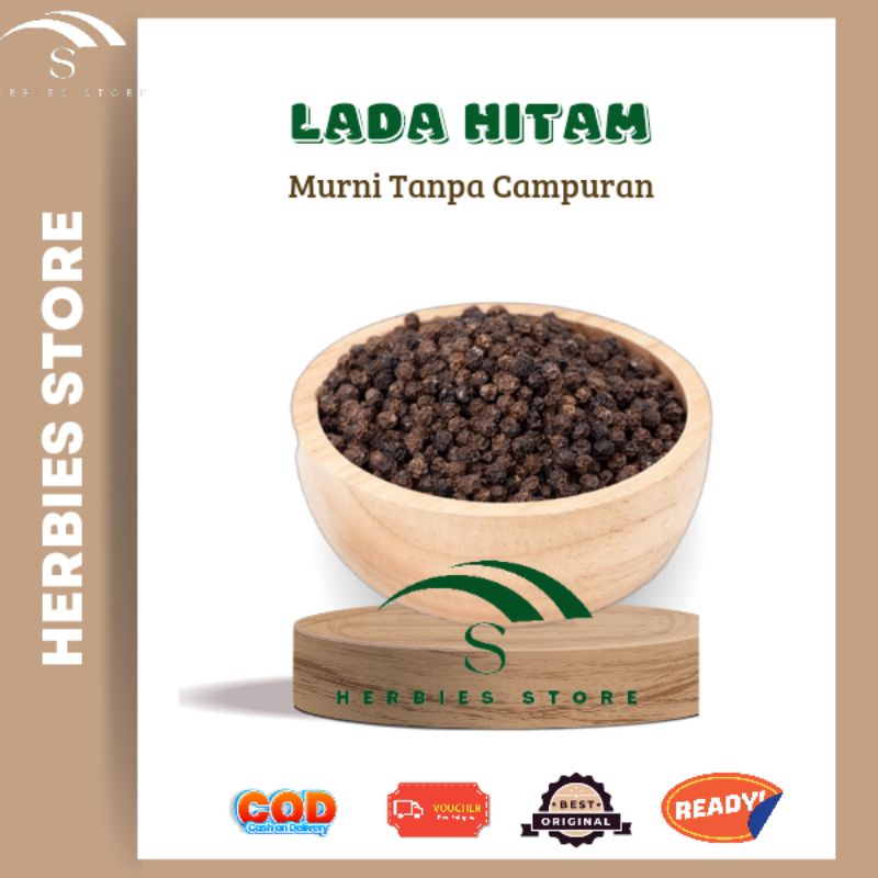 Jual 100gr Lada Hitam Butir Utuh Kualitas Bagus | Shopee Indonesia